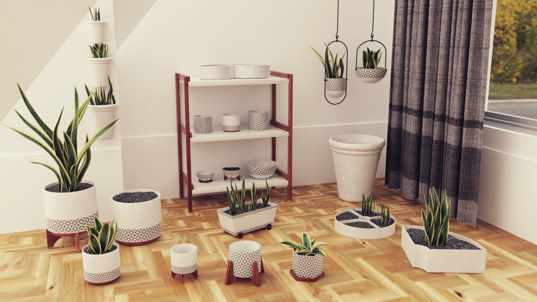 ArtStation - Plants pots collection vol 02 | Game Assets