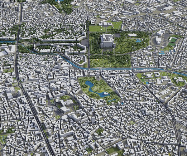 ArtStation - Bucharest - 3D city model | Resources