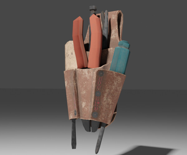 ArtStation - Tool case with tools | Game Assets
