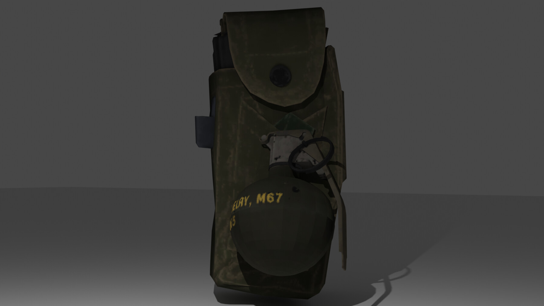 ArtStation - Military mag pouch with frag grenade | Game Assets