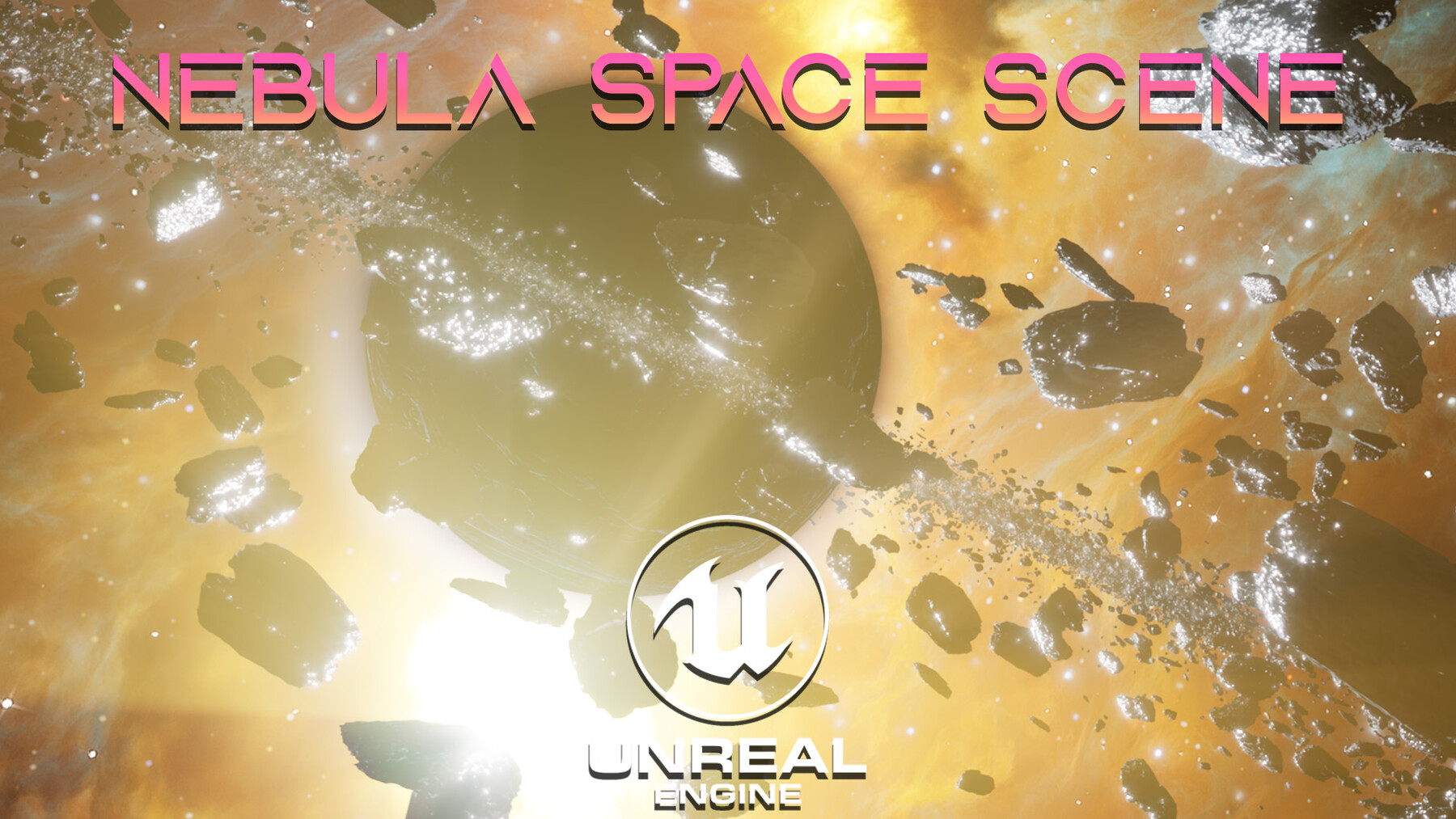 Arghanion's Puzzlebox - Nebula Space Scene for Unreal Engine 5