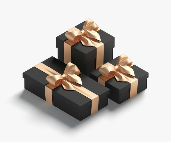 ArtStation - Gift boxes set - 3 box shapes | Resources