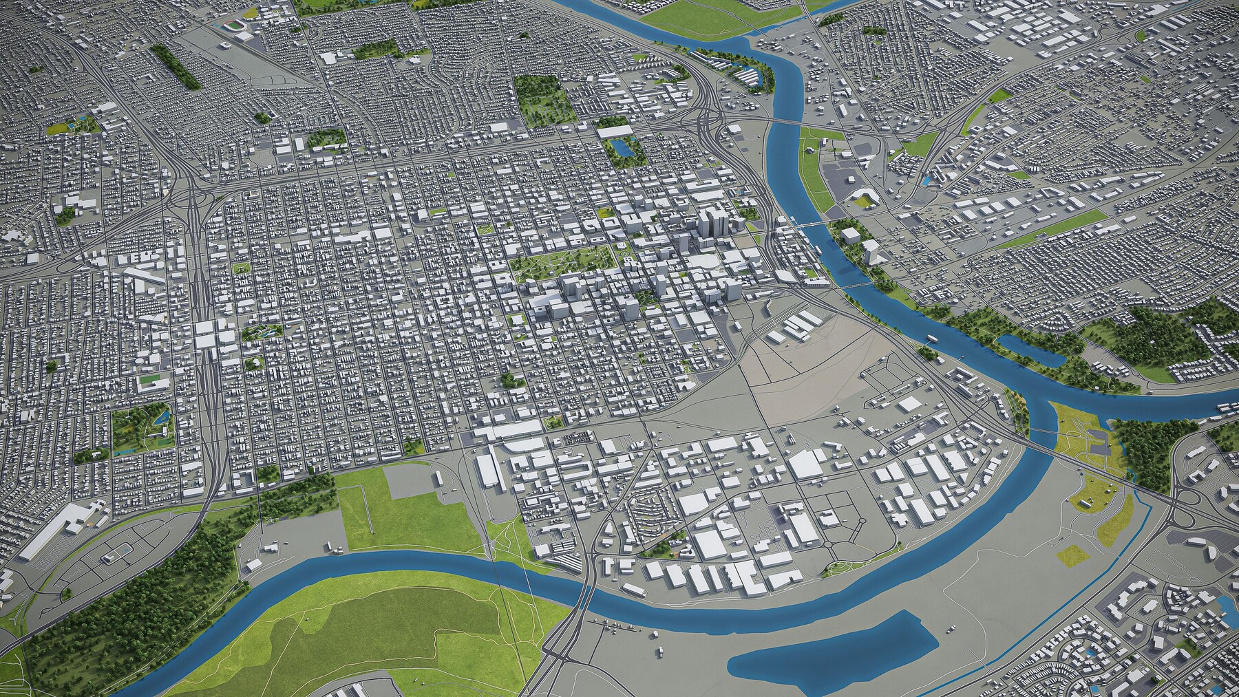 ArtStation - Sacramento - 3D city model | Resources