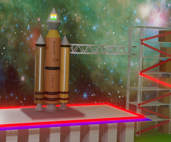 ArtStation - LOW POLY ROCKET | Game Assets