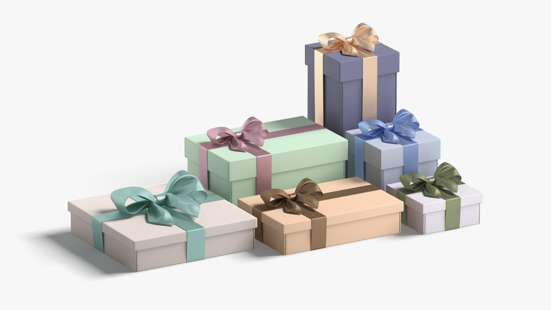 ArtStation - Gift boxes set - 6 box shapes | Resources