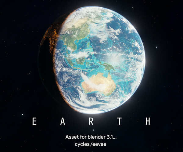 ArtStation - Earth Asset for blender 3.1... | Resources