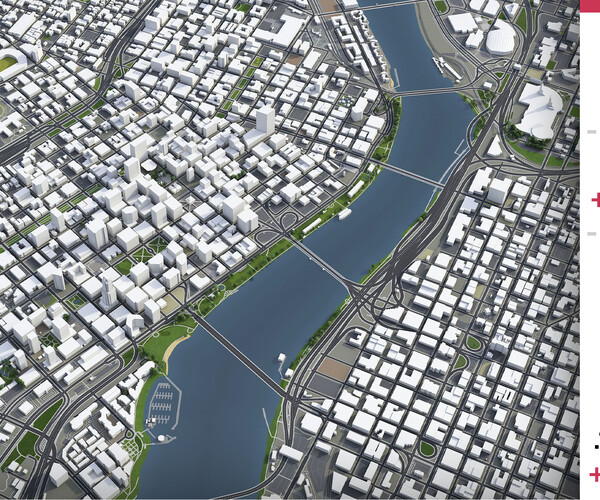 ArtStation - Portland - 3D city model | Resources
