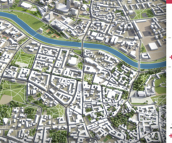 ArtStation - Vilnius - 3D city model | Resources