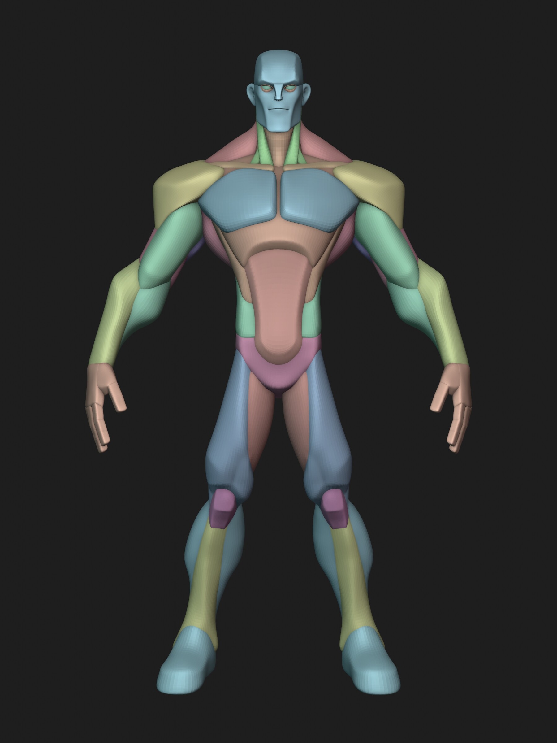 ArtStation - Infinity Hero Anatomy Blockout | Resources