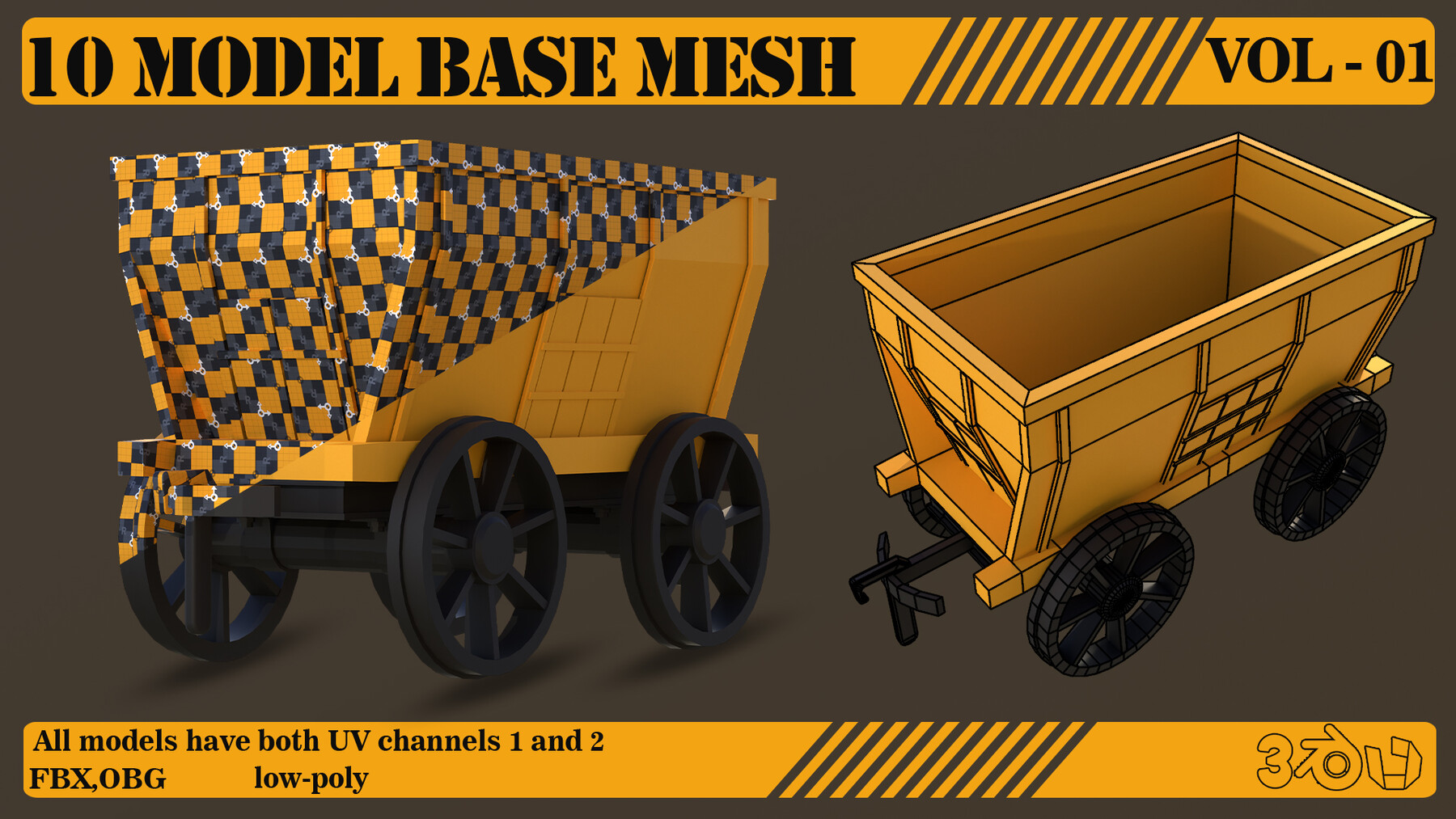 ArtStation - 10 Mining tools _ Base mesh | Game Assets