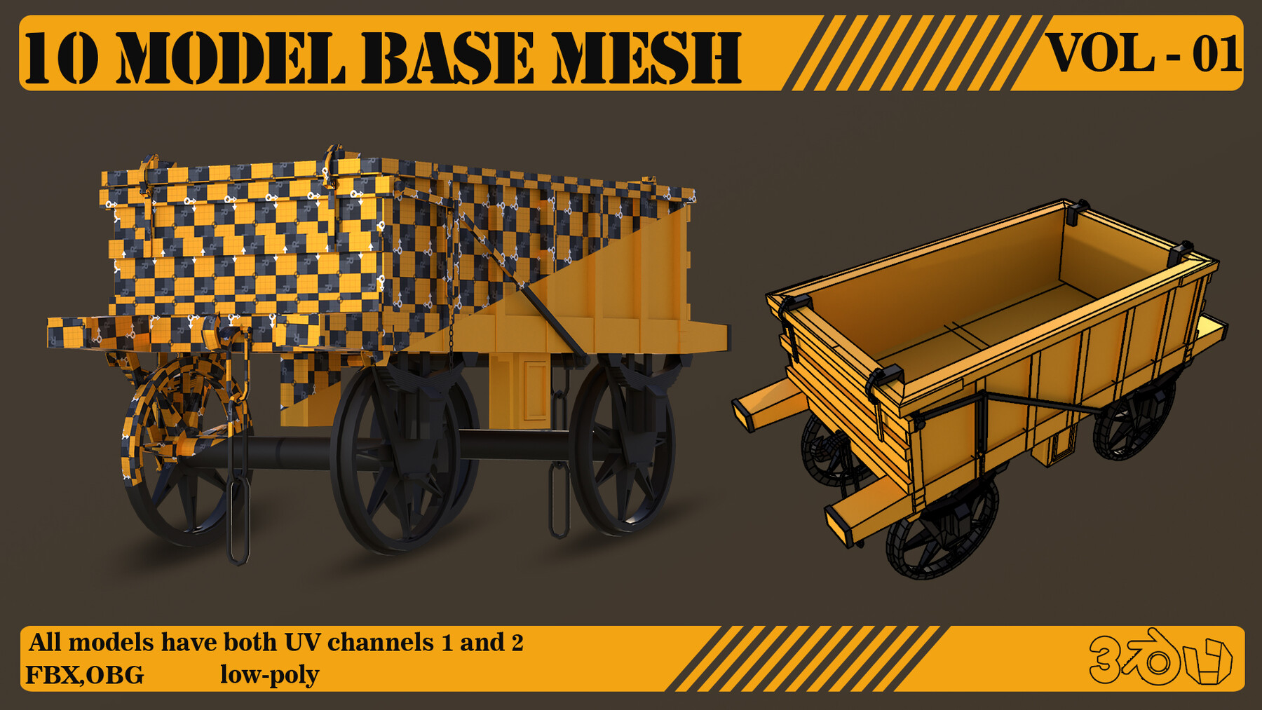ArtStation - 10 Mining tools _ Base mesh | Game Assets