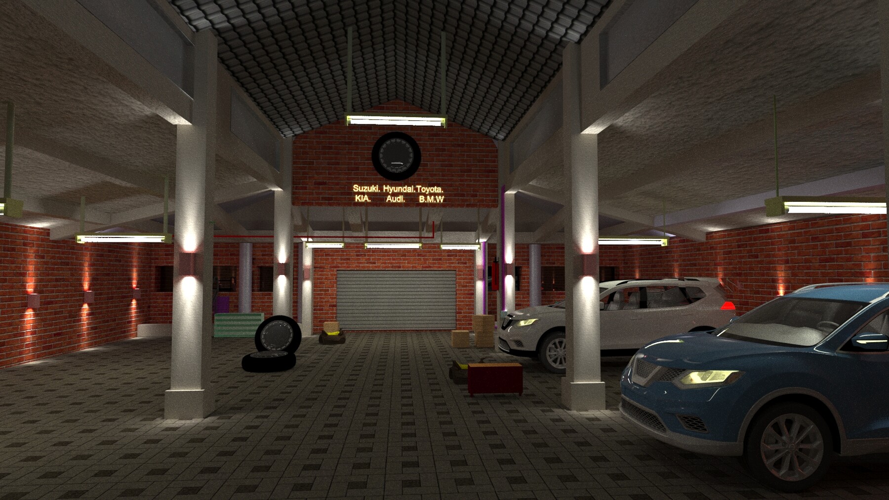 ArtStation - Game Car Garage 3D model | Game Assets