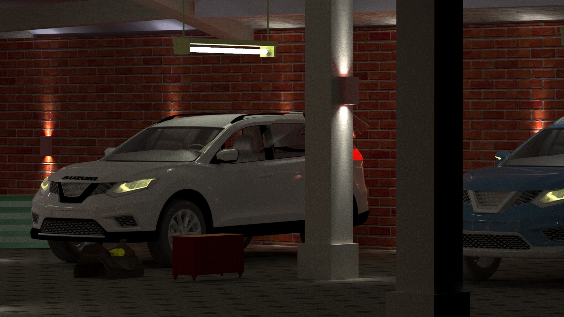 ArtStation - Game Car Garage 3D model | Game Assets