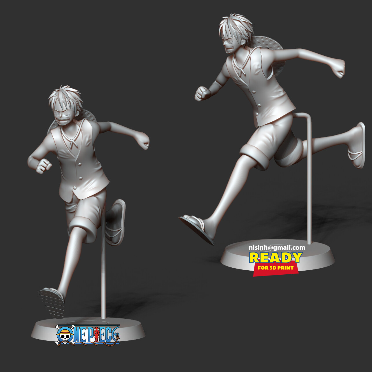 ArtStation - Luffy running | Resources