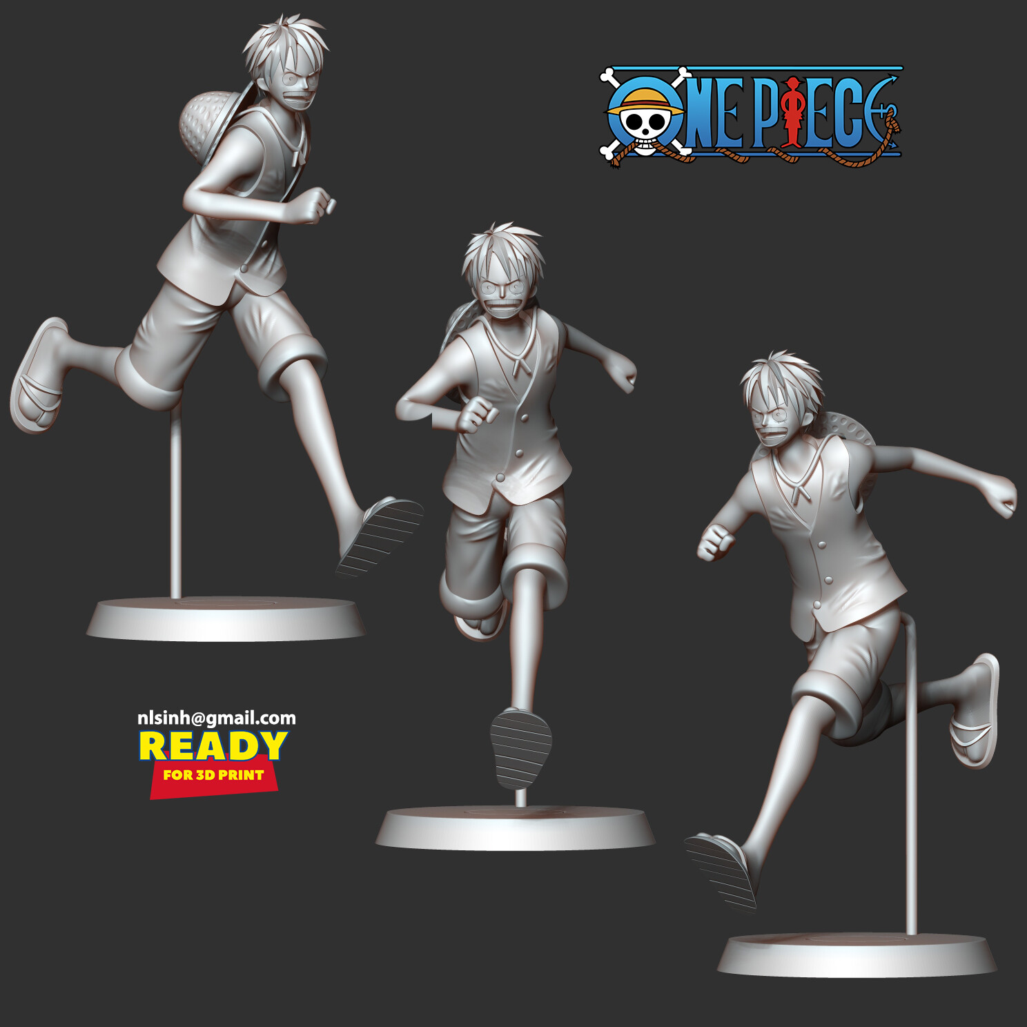 ArtStation - Luffy running | Resources