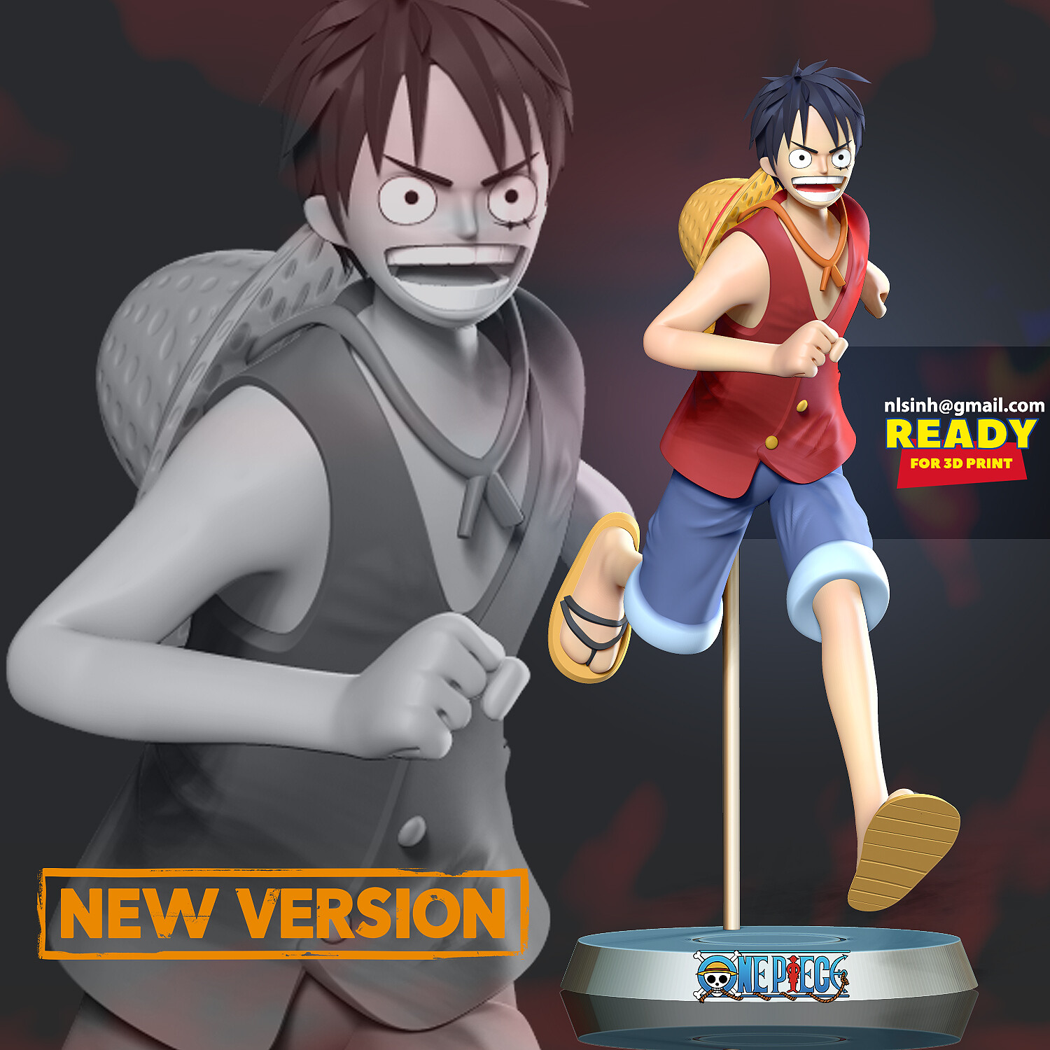 ArtStation - Luffy running | Resources