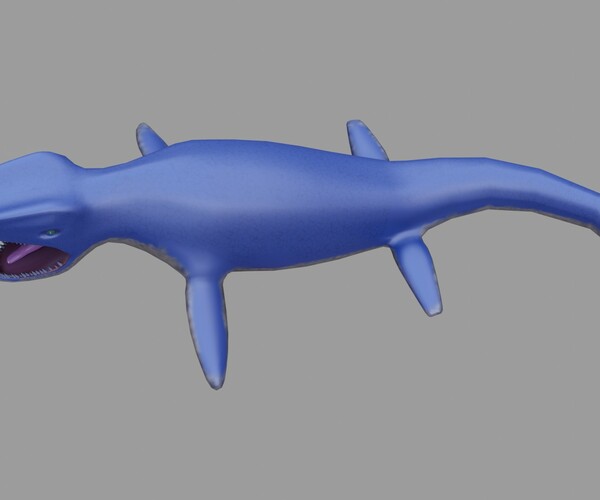 ArtStation - Mosasaurus Low Poly - Rigged | Game Assets