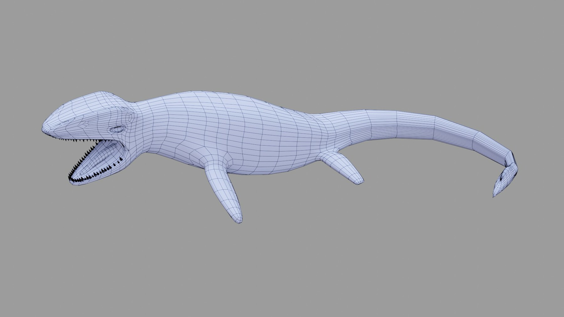 ArtStation - Mosasaurus Low Poly - Rigged | Game Assets