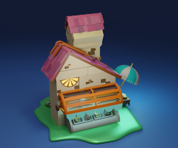 ArtStation - fantasy building collection cartoon | Game Assets