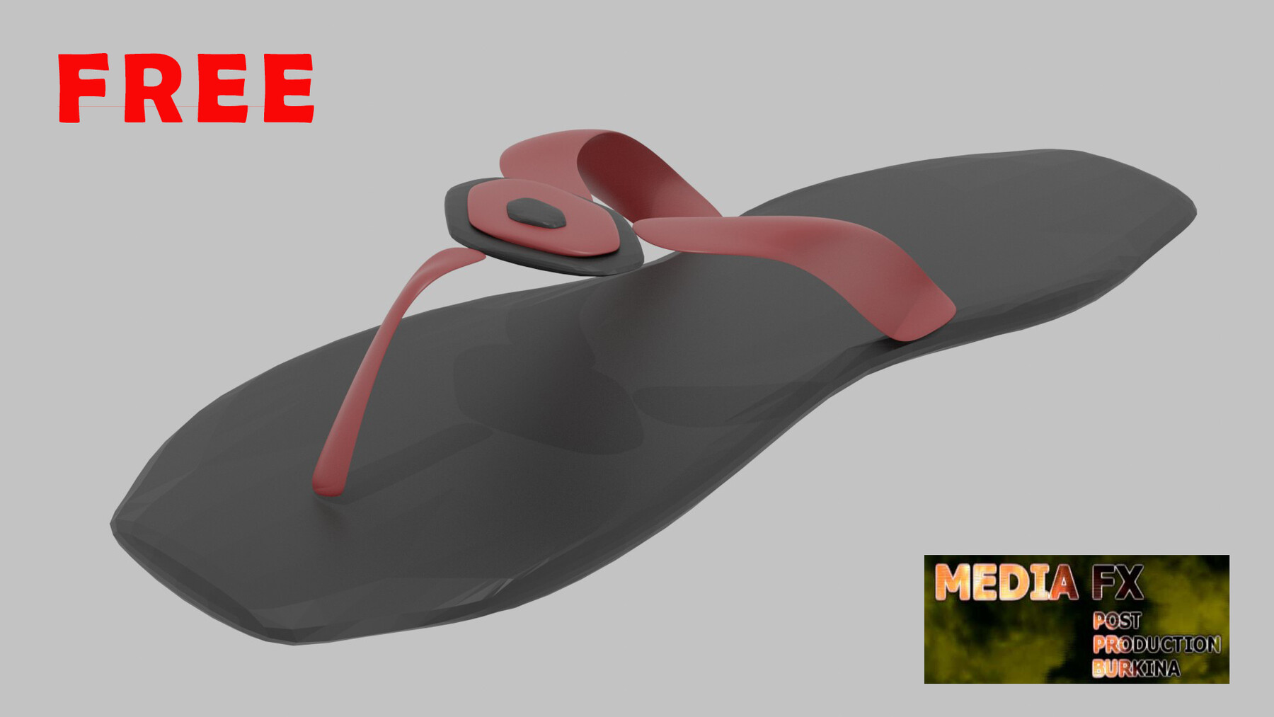 ArtStation - Traditional African red and black sandals. Free FBX File ...