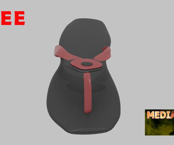 ArtStation - Traditional African red and black sandals. Free FBX File ...