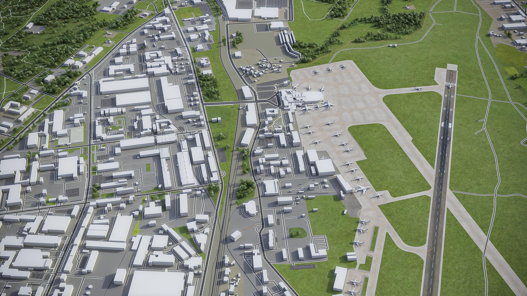 ArtStation - Vilnius - 3D city model | Resources