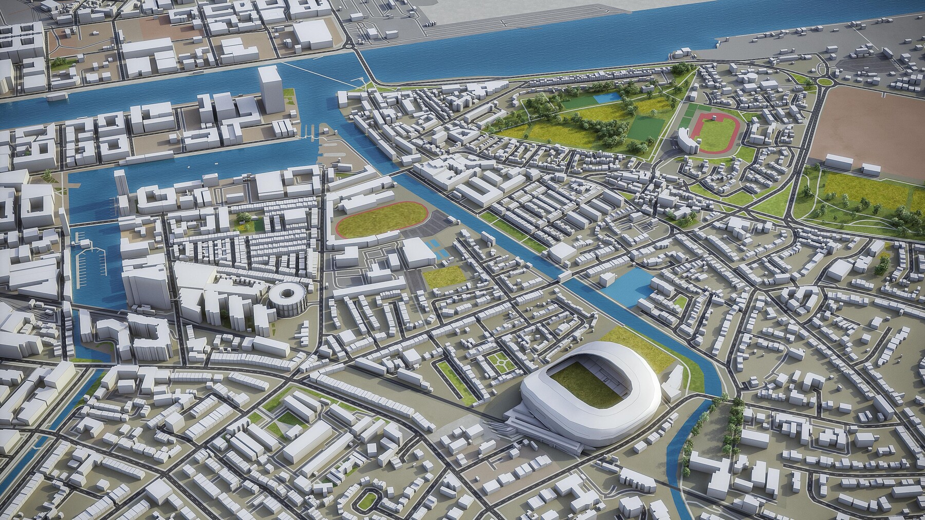 ArtStation - Dublin - 3D city model | Resources