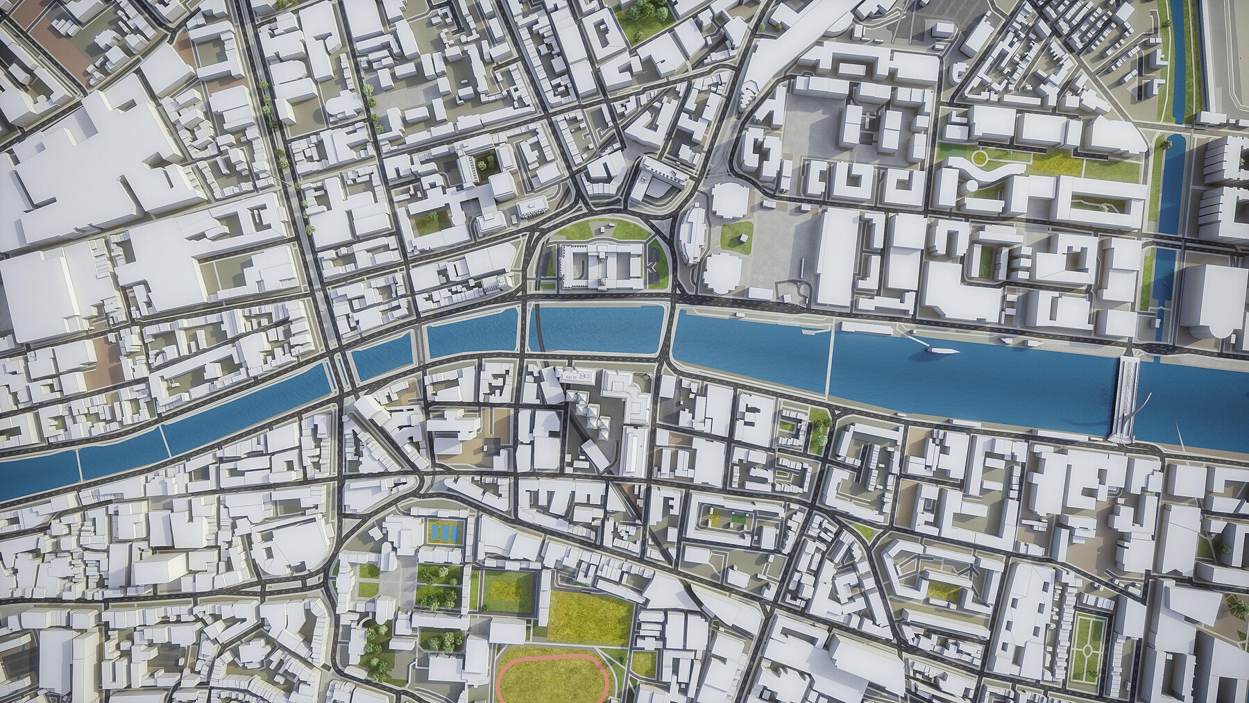 ArtStation - Dublin - 3D city model | Resources