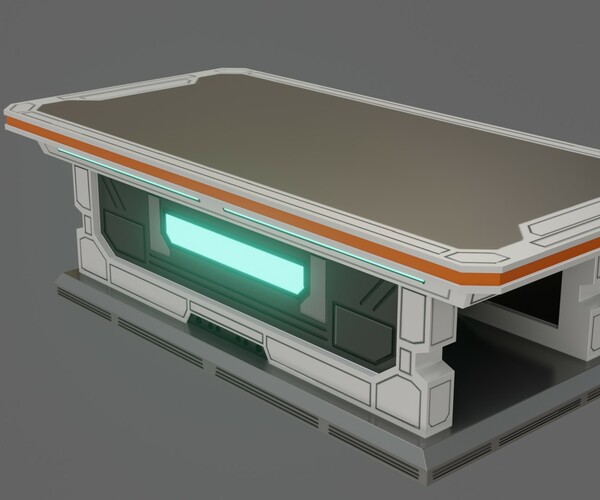 ArtStation - Sci-Fi Work Bench - Low Poly - Game Ready - PBR | Game Assets