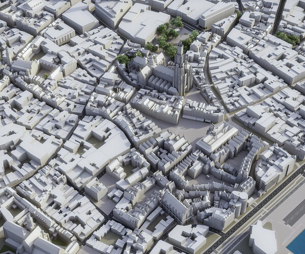 ArtStation - Antwerp - 3D city model | Resources