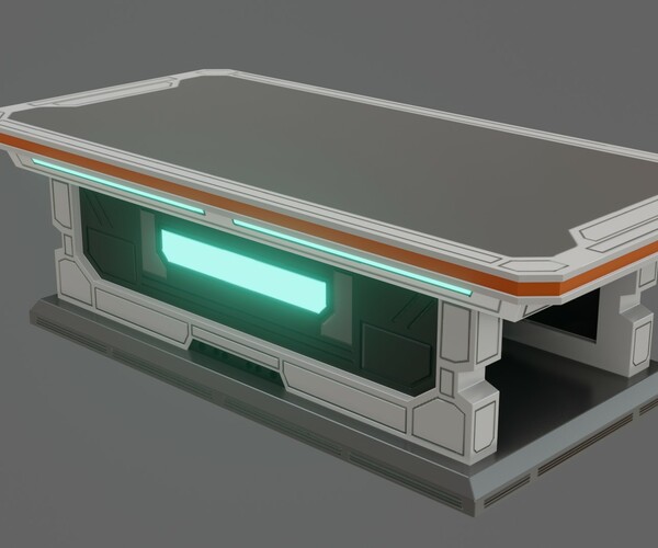 ArtStation - Sci-Fi Work Bench - Low Poly - Game Ready - PBR | Game Assets