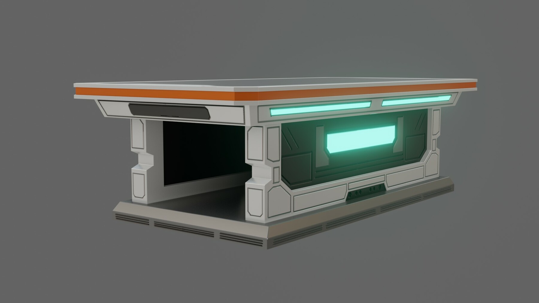 ArtStation - Sci-Fi Work Bench - Low Poly - Game Ready - PBR | Game Assets