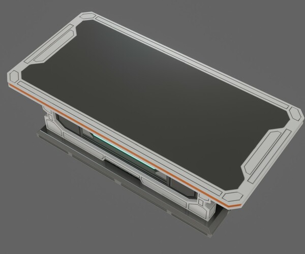 ArtStation - Sci-Fi Work Bench - Low Poly - Game Ready - PBR | Game Assets