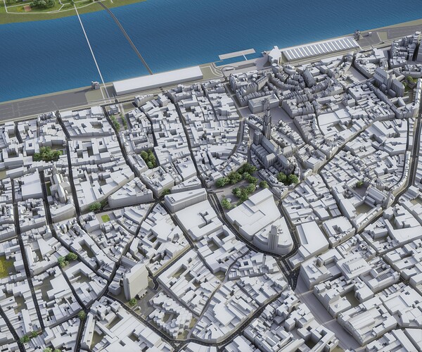 ArtStation - Antwerp - 3D city model | Resources
