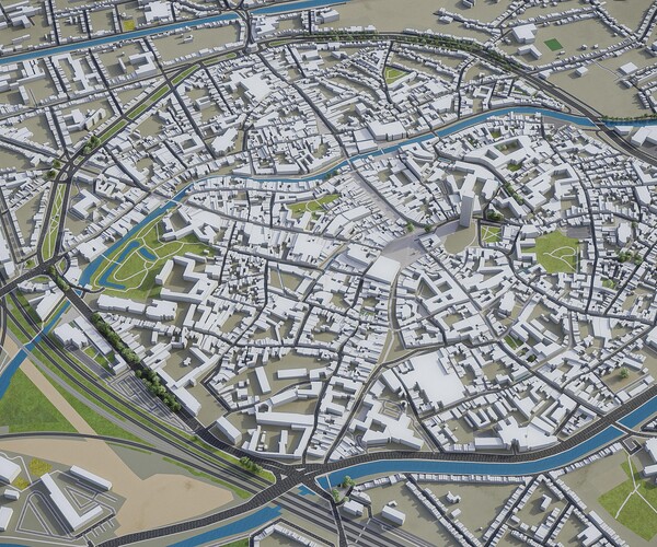 ArtStation - Antwerp - 3D city model | Resources