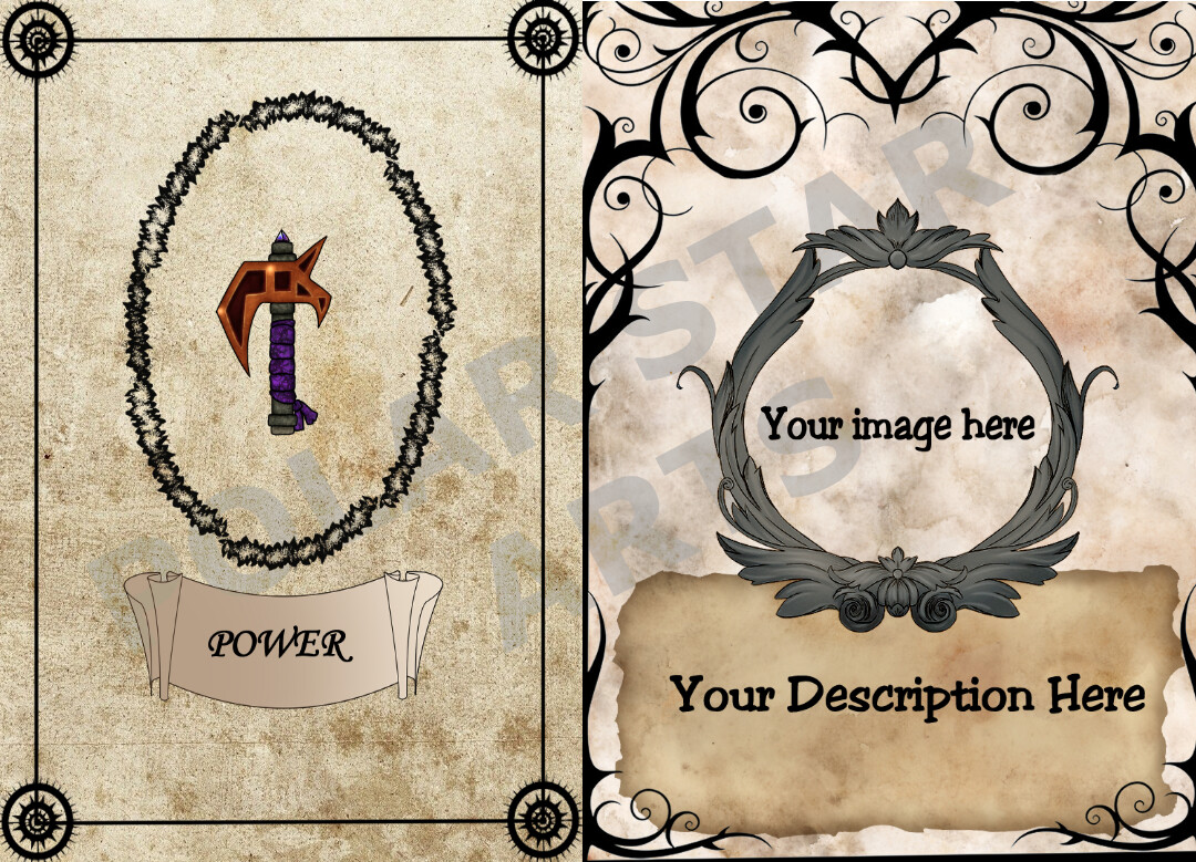 ArtStation - Fantasy 2D Card Templates | Game Assets