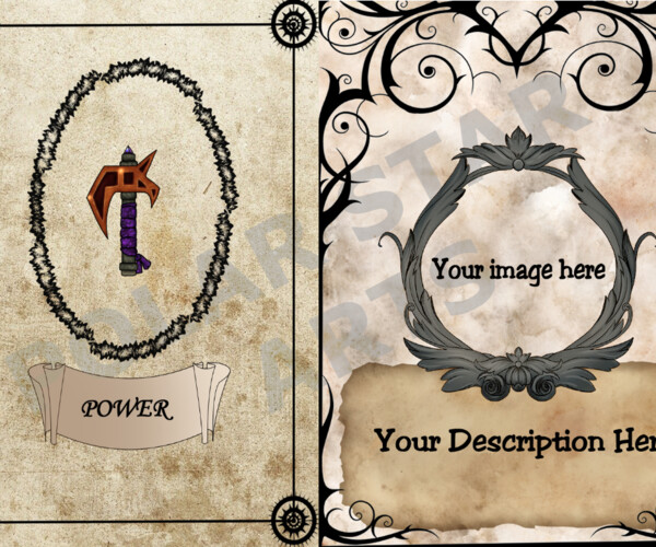 ArtStation - Fantasy 2D Card Templates | Game Assets