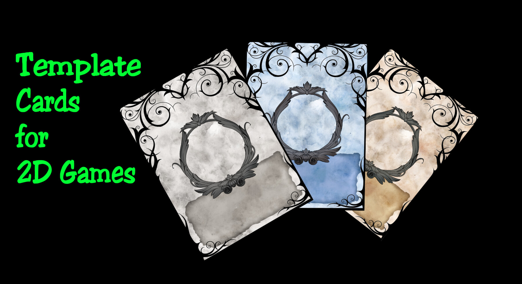 ArtStation - Fantasy 2D Card Templates | Game Assets