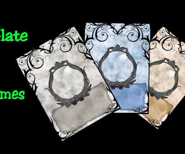 ArtStation - Fantasy 2D Card Templates | Game Assets