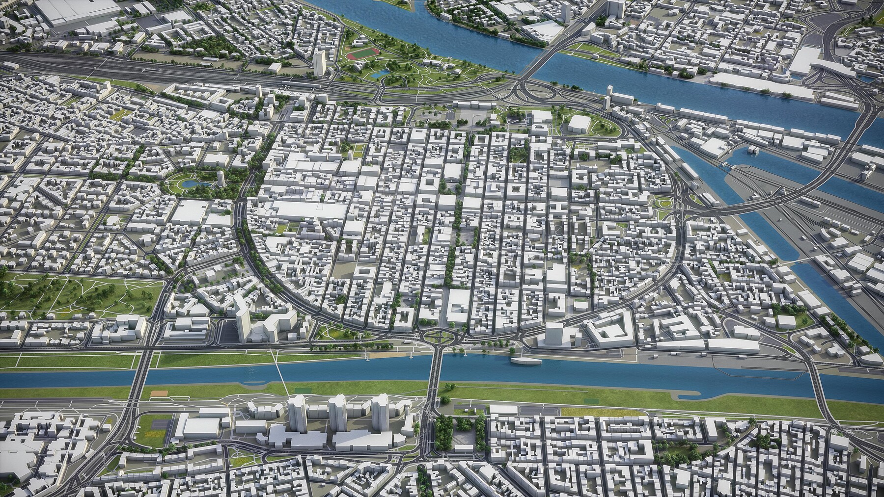 ArtStation - Mannheim - 3D city model | Resources