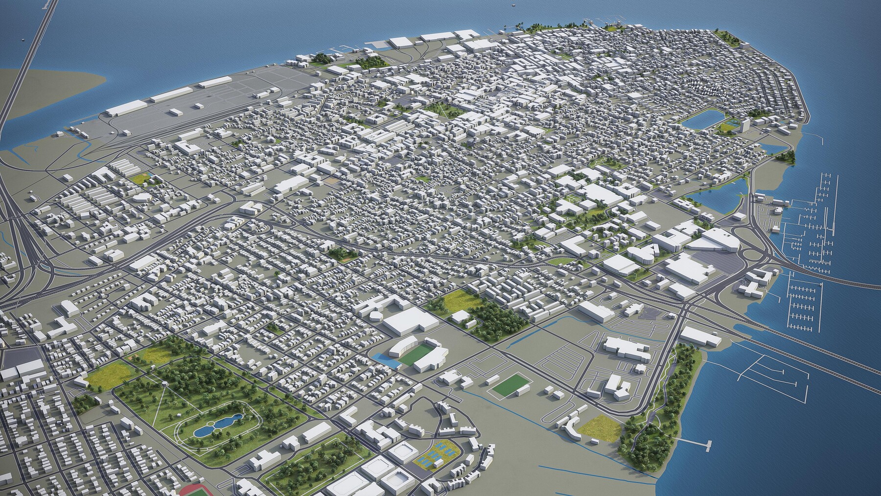 ArtStation - Charleston - South Carolina - 3D city model | Resources