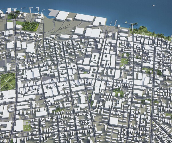 ArtStation - Charleston - South Carolina - 3D city model | Resources