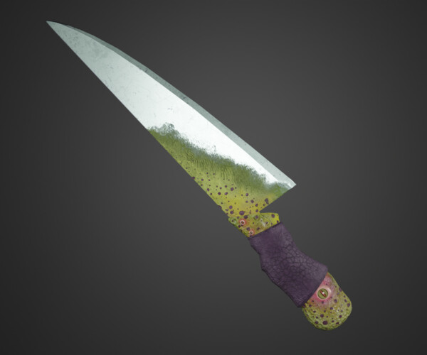 ArtStation - Alien Parasite Knife | Game Assets