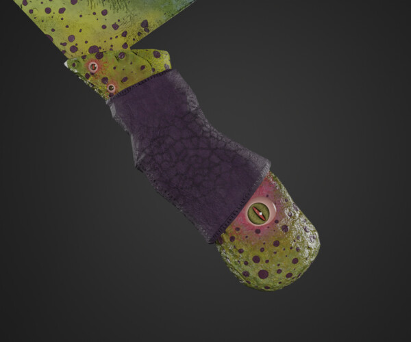 ArtStation - Alien Parasite Knife | Game Assets