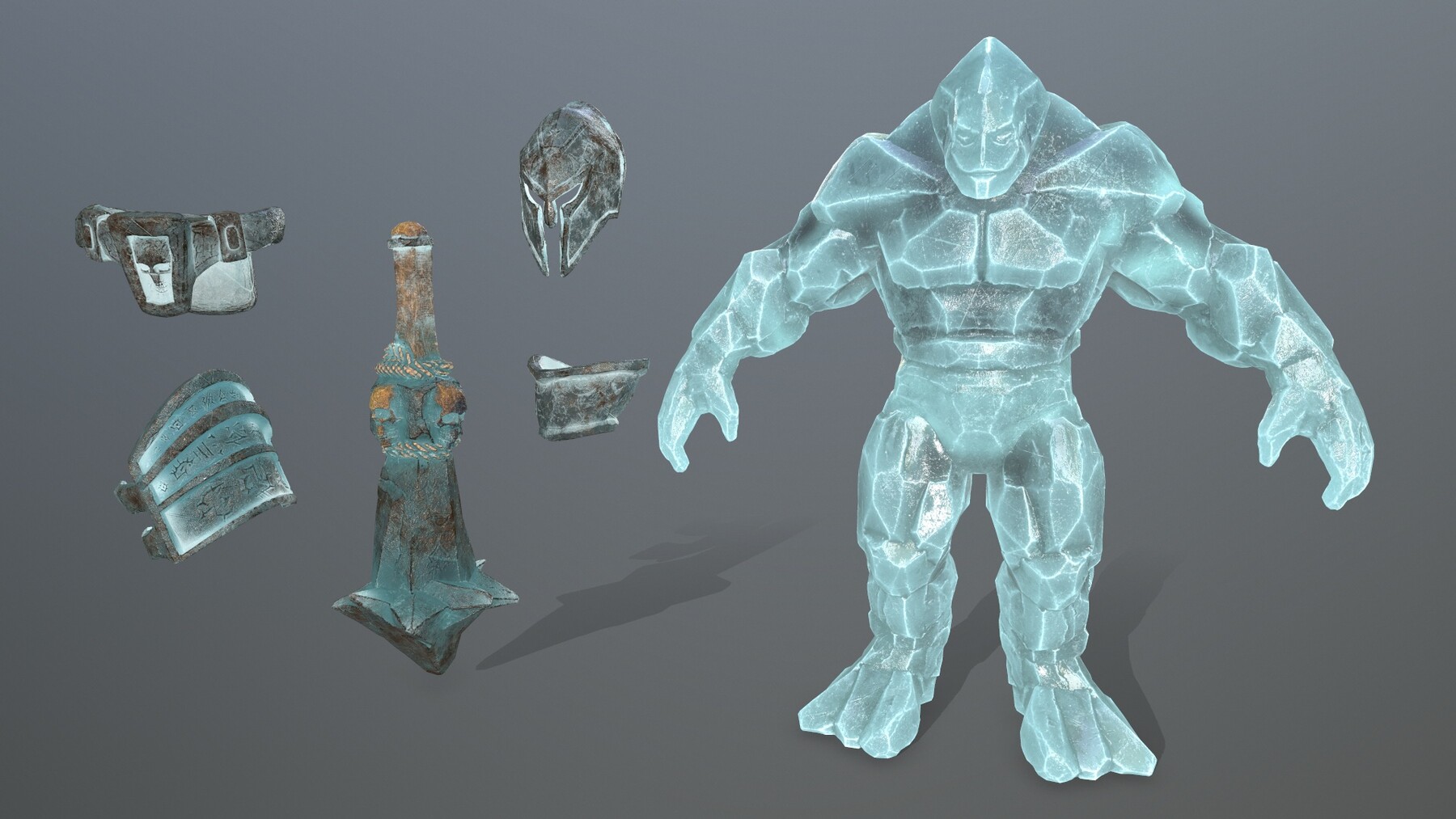 ArtStation - ice monster | Game Assets