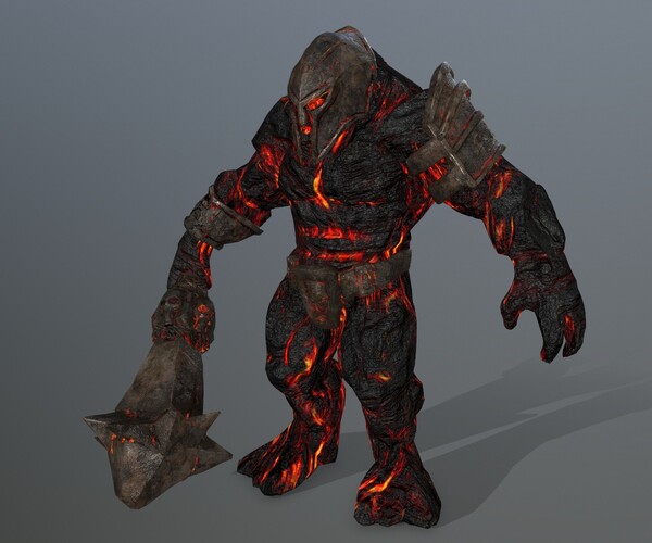 ArtStation - lava monster | Game Assets