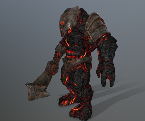 ArtStation - lava monster | Game Assets