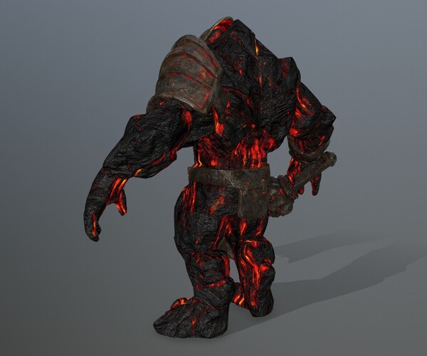ArtStation - lava monster | Game Assets