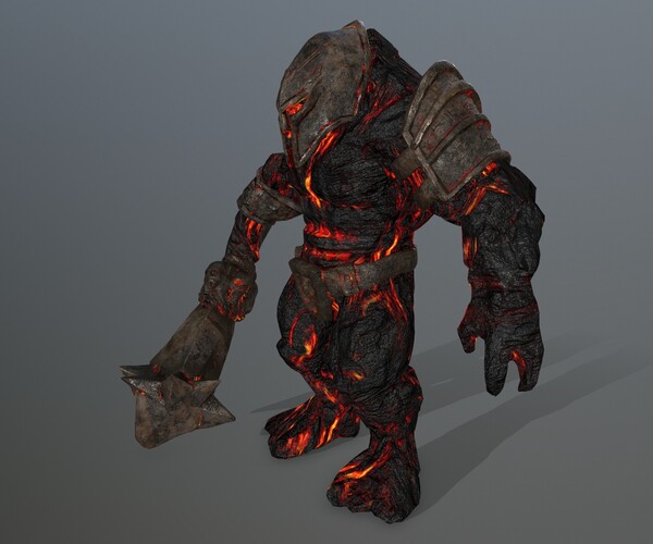 ArtStation - lava monster | Game Assets