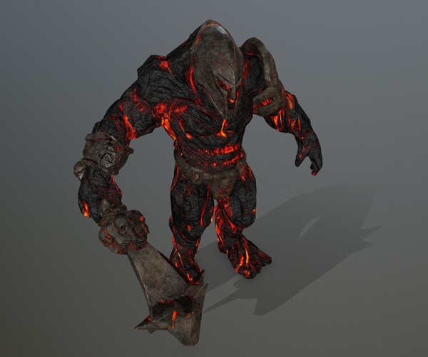 ArtStation - lava monster | Game Assets